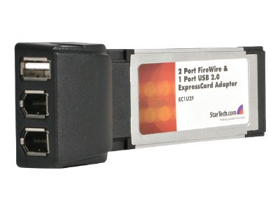StarTech.com 1 Port USB 2.0 & 2 Port FireWire ExpressCard Laptop Combo ...