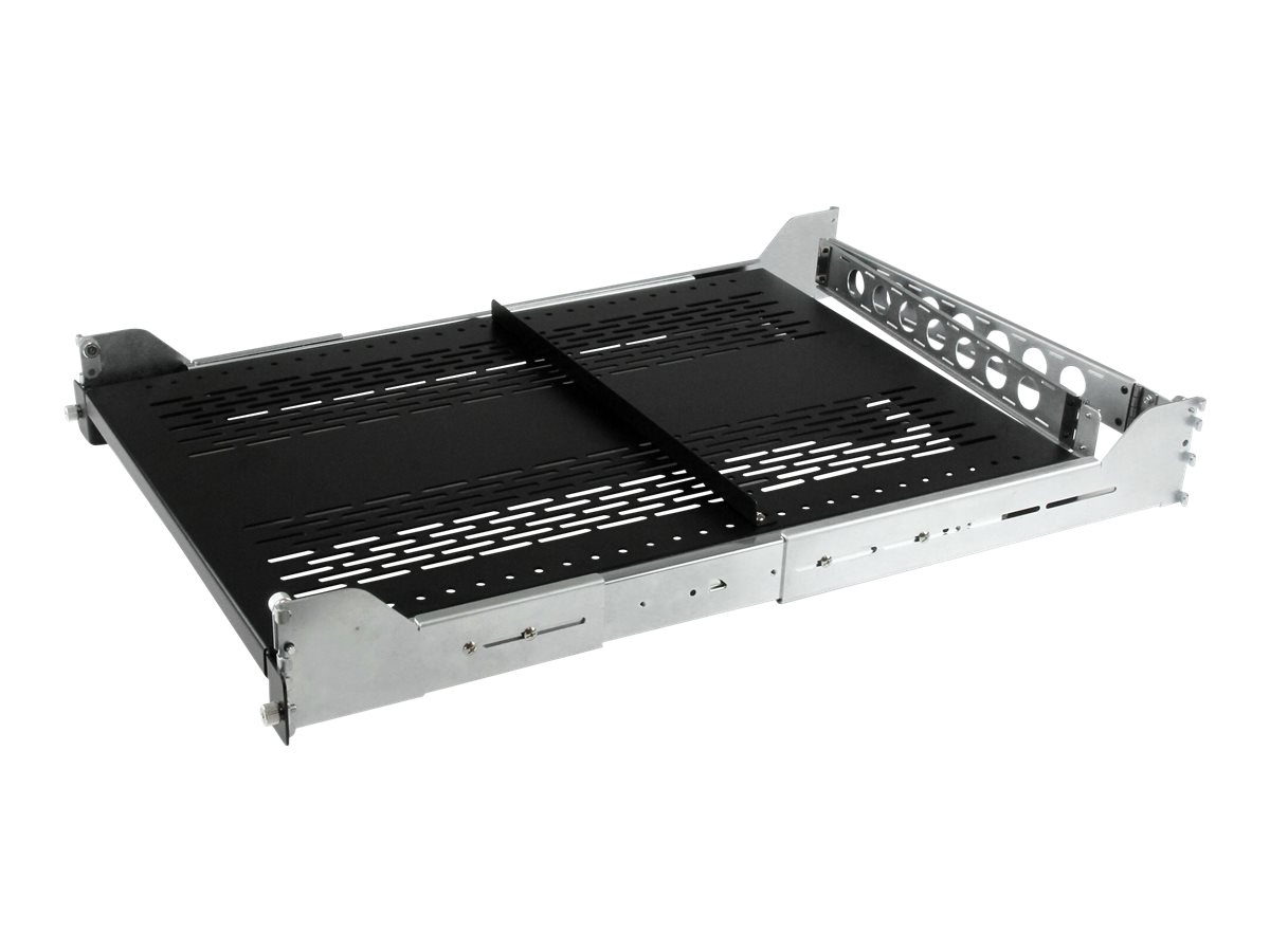 StarTech.com 2U Vented Sliding Server Rack Shelf w/ Cable Management ...