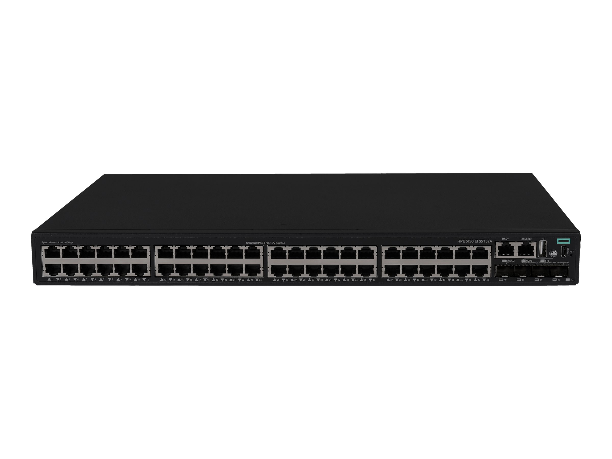 HPE Networking Comware 5150EI 48p 10M/100M/1G PoE+ 4p SFP+ 1G/10G ...