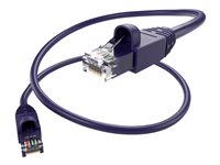 UNC Group uCore Cat6a Booted Patch Cable - 2 ft - purple