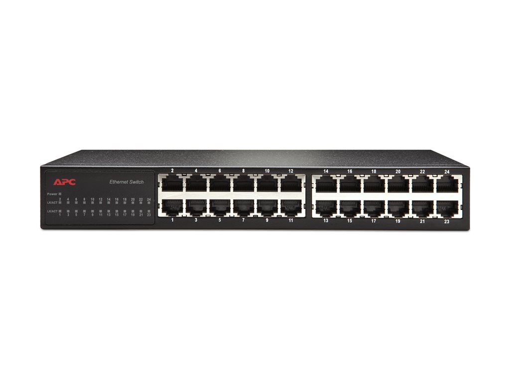 APC 24 Port 10/100 Ethernet Switch - switch - 24 ports - rack-mountable