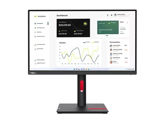 Lenovo ThinkVision T23i-30 - LED monitor - Full HD (1080p) - 23 ...