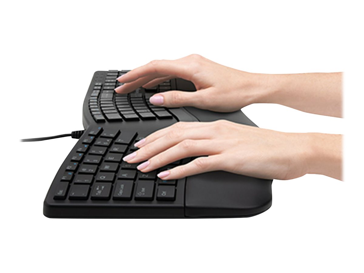 Kensington Pro Fit Ergo Wired Keyboard, keyboard, US, black Input ...