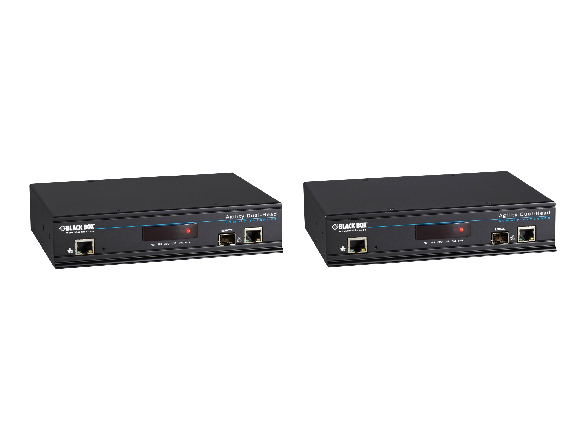 Black Box ServSwitch Agility IP-Based KVM Extender - DVI, USB, Dual ...