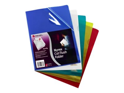 Rexel Nyrex - L-shaped folder - for A4 - yellow (pack of 25) - 12161YE ...