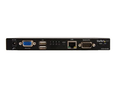 StarTech.com 4 Port USB VGA IP KVM Switch with Virtual Media - 4 Port ...