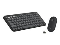 Logitech Pebble 2 Combo, Wireless Keyboard and Mouse, Tonal Graphite ...