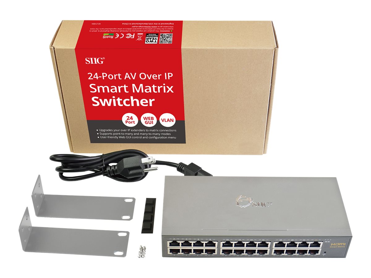 SIIG 24-Port AV Over IP Smart Matrix Switcher | Overview, Specs ...