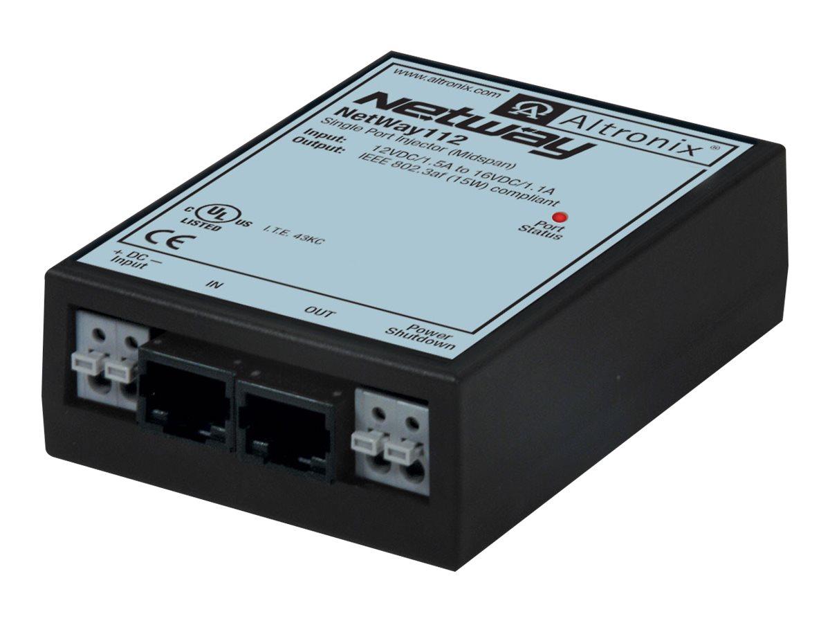 Altronix Netway 112 - PoE injector | Overview, Specs, Details | SHI