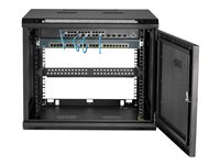 StarTech.com "9U Wall Mount Server Rack Cabinet - 4-Post Adjustable ...