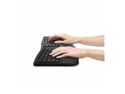 Kensington Pro Fit Ergo Wireless Keyboard - keyboard - UK - black Input ...
