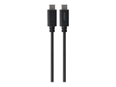 DELTACO - USB-kabel - 24 pin USB-C (hann) til 24 pin USB-C (hann) - 80 cm - USB Power Delivery ...