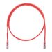 Panduit NetKey patch cable - 1 ft - red