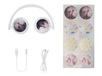 Onanoff BuddyPhones POP Fun Wireless On-Ear Headphones - White PopFun - ONO-BT-BP-POP-FUN-WH