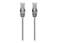 Belkin Slim - patch cable - 14 ft - gray