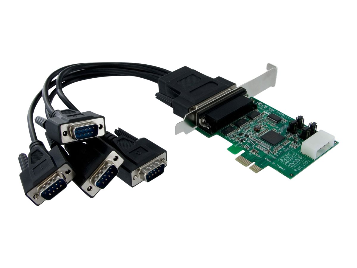 StarTech.com Replaced by PEX4S953, 4 Port Native PCI Express RS232 Serial Adapter Card with ...