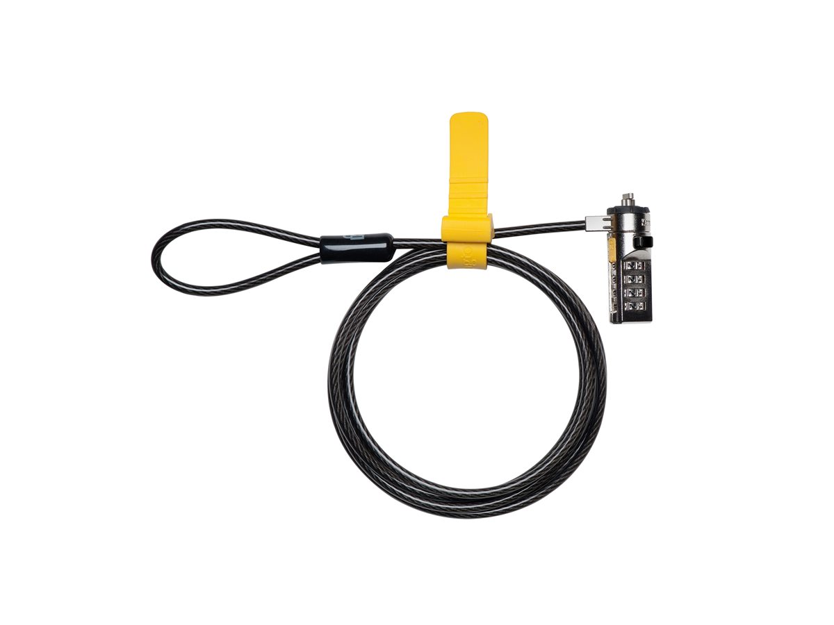 SERIALIZED COMBINATION LAPTOP LOCK WITH PRESET CODE T-BAR TAA | SHI