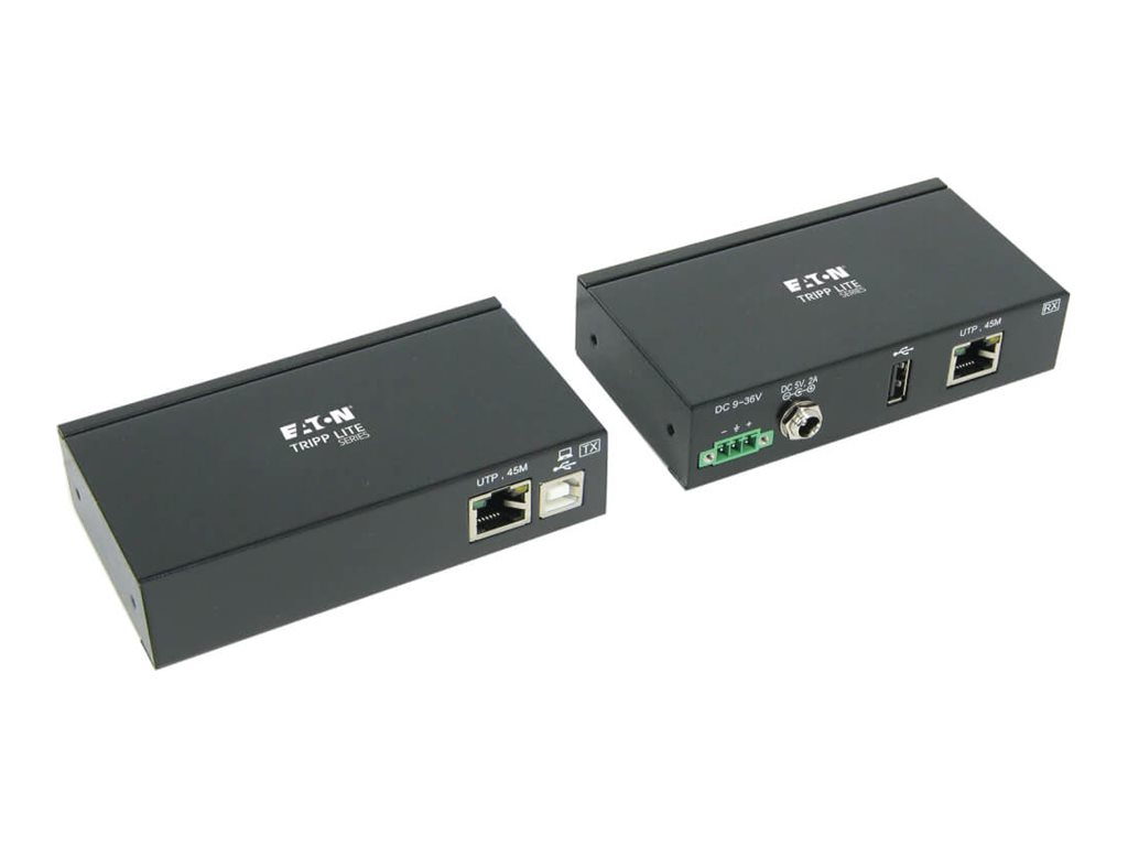 Tripp Lite USB over Cat5/6 Extender Kit 1-Port Industrial with ESD ...