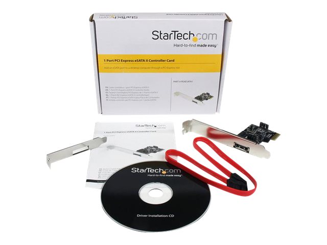 StarTech.com 1 Port PCI Express eSATA Controller Card | www.shi.com