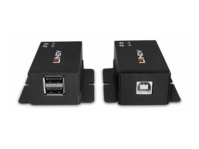 LINDY - Transmitter and receiver - USB extender - USB 2.0 - over CAT 5e ...