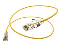 UNC Group Clearfit Slim patch cable - 1 ft - yellow