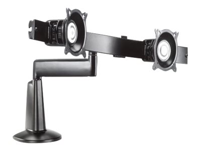 Chief Dual Display Desk Mount - For Flat Panel Displays - Black