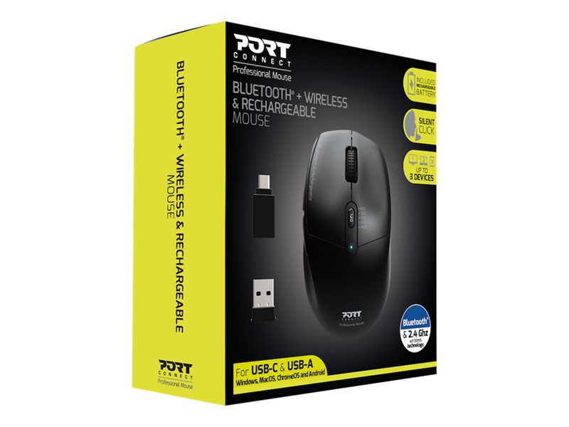 PORT Connect Professional - souris - Bluetooth, 2.4 GHz (900715)