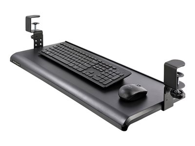 StarTech.com Under-Desk Keyboard Tray, Clamp-on Keyboard Holder ...