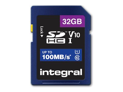 Integral - flash memory card - 32 GB - SDHC UHS-I