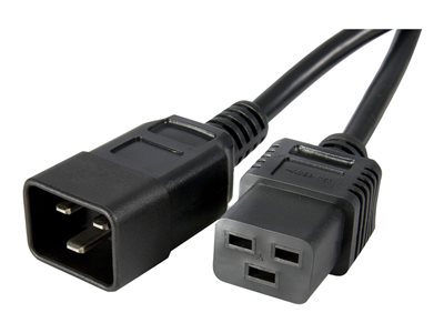 StarTech.com 3ft (1m) Power Extension Cord, IEC C19 to C20, 13A 250V ...