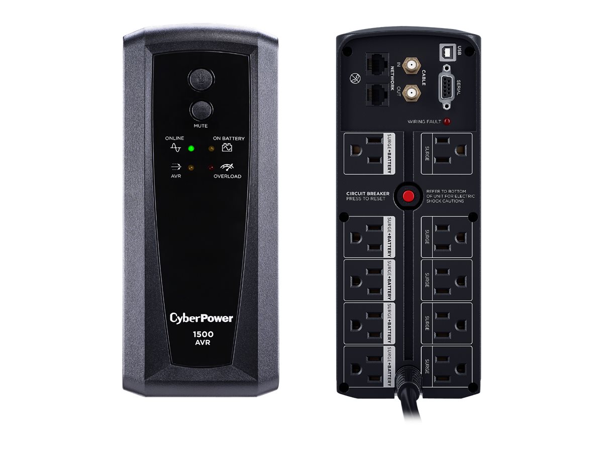 CyberPower AVR Series CP1500AVRT | Overview, Specs, Details | SHI