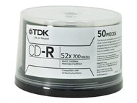 TDK - CD-R x 50 - 700 MB - storage media