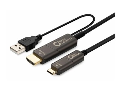 MicroConnect Premium - Adapter cable - 24 pin USB-C male to HDMI male ...