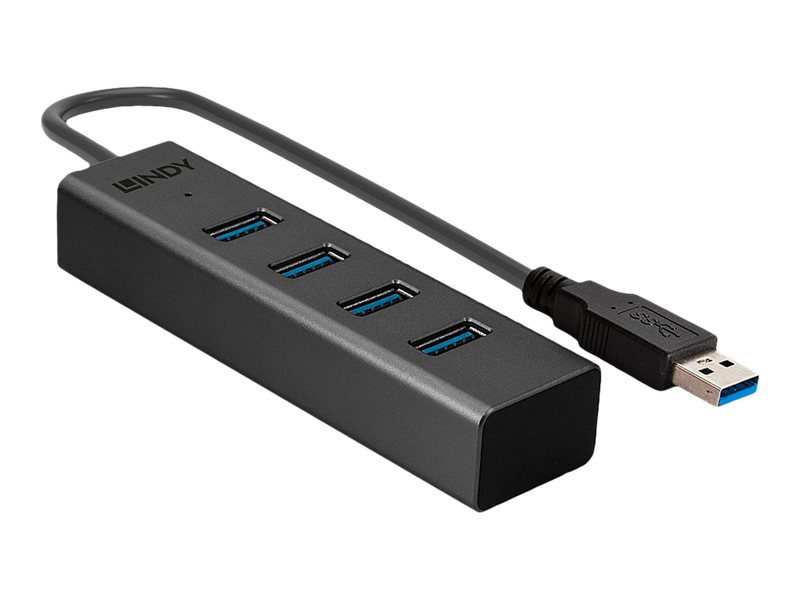 Lindy - concentrateur (hub) - 4 ports (43324)