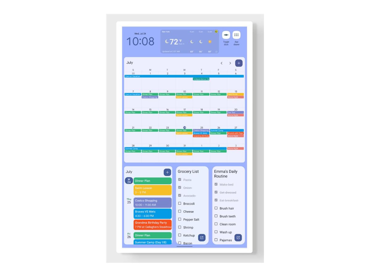 32" Calendar Tablet White | SHI