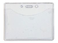 Brady People ID name badge holder - for 3 in x 4 in - clear (pack of 100)