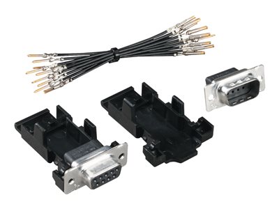 Black Box Two-Headed Hood Kit DB9 Male/DB9 Female - connector hood