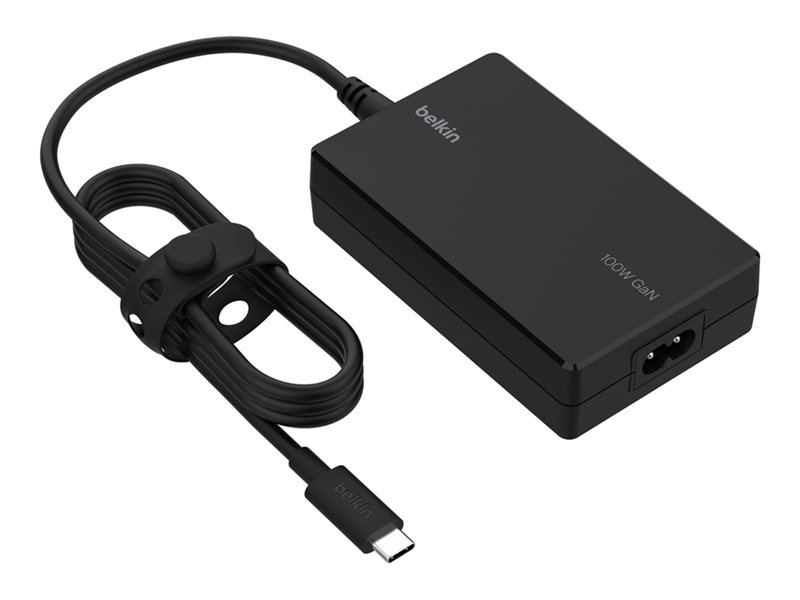 Belkin Connect USB-C Core adaptateur secteur - technologie GaN - 24 pin USB-C - 100 Watt ...