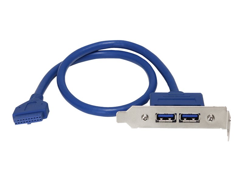 StarTech.com 2 Port USB 3.0 A Female Low Profile Slot Plate Adapter ...