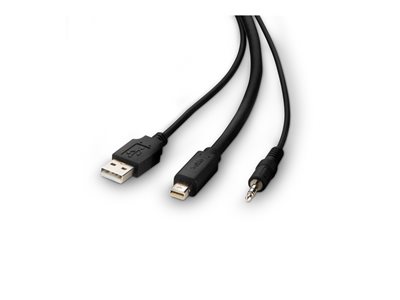 Belkin Secure KVM Combo Cable - Video / USB / audio cable - TAA ...