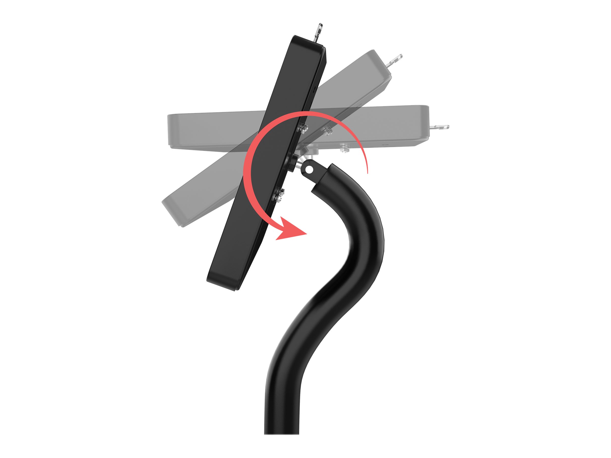 CTA Digital Premium Security Swan Neck Floor Stand with VESA Plate ...