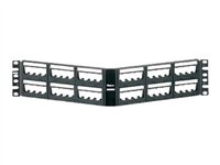 Panduit MINI-COM Angled Modular Faceplate Patch Panels - patch panel ...