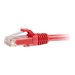 C2G 15ft Cat6 Ethernet Cable - Snagless Unshielded (UTP) - Red - patch ...