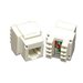 C2G Cat3 RJ11/RJ12 Keystone Jack - White