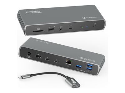 Plugable Thunderbolt 4 Dock,100W Dual Monitor Single 8K or Dual 4K ...