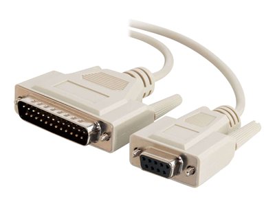 C2G DB9 Female to DB25 Male Modem Cable - serial cable - DB-9 to DB-25 ...