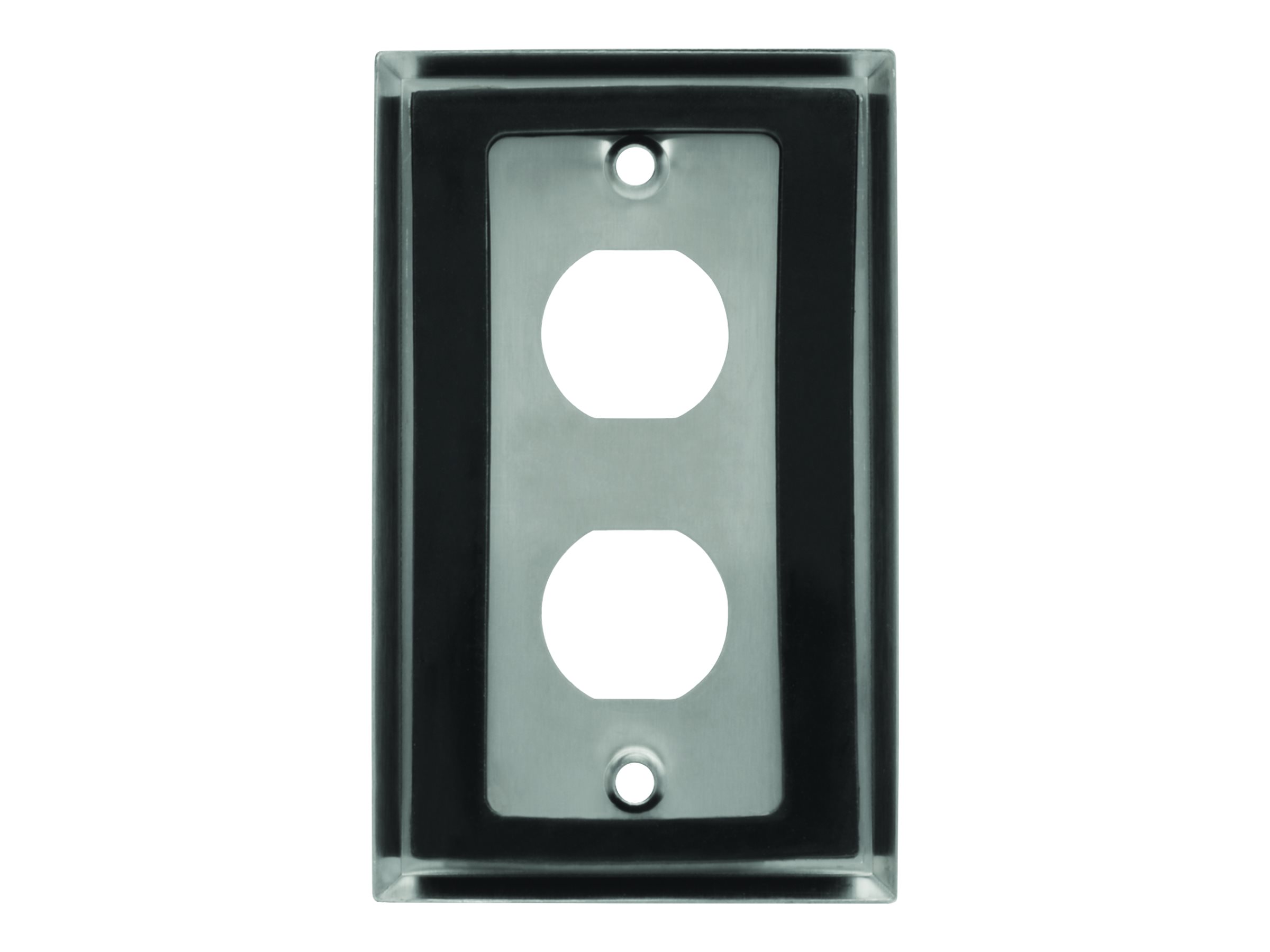 Tripp Lite RJ45 Bulkhead Wall Plate 2 Cutouts Industrial Metal Single ...
