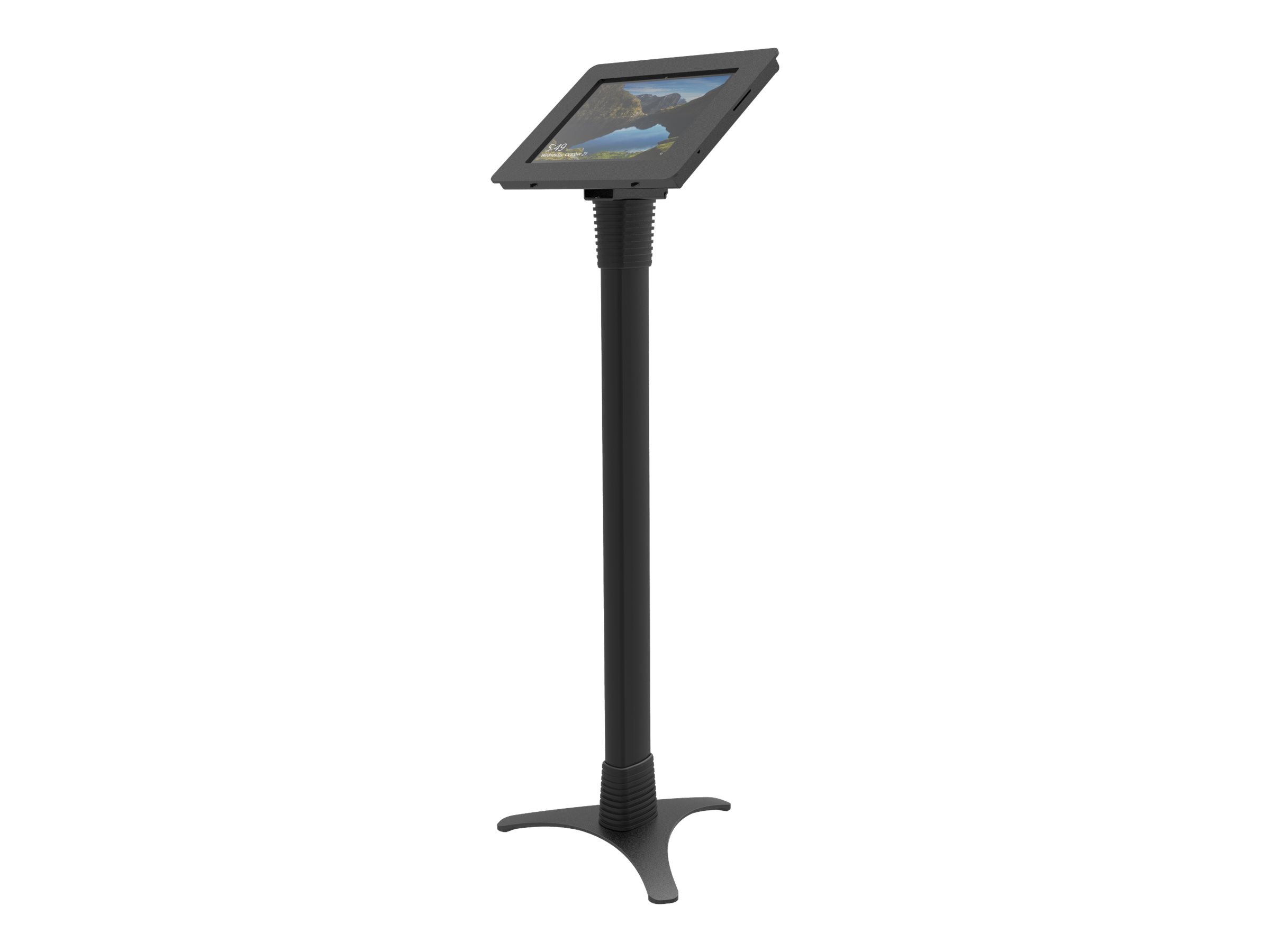 Compulocks Adjustable Surface Pro 7 Floor Stand Kiosk Black | www.shi.com