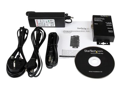 StarTech.com 1 Port RS232 Serial Ethernet Device Server - PoE Power Over Ethernet - device ...