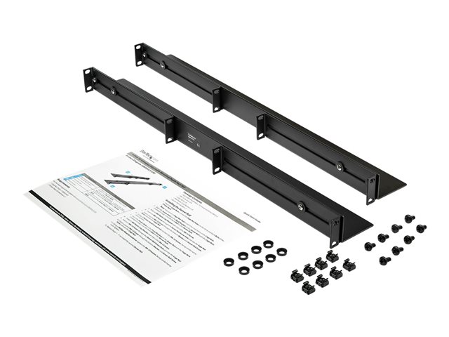 StarTech.com 1U 19 inch Server Rack Rails, 24-36 inch Adjustable Depth ...